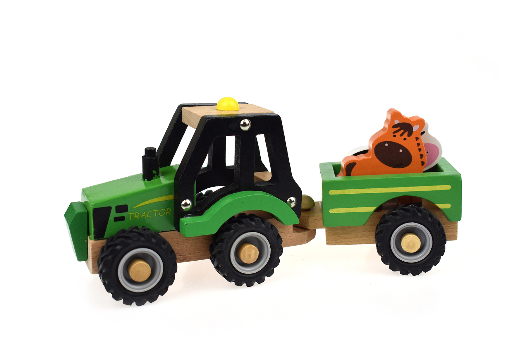 WT287 GREEN TRACTOR WITH ANIMAL